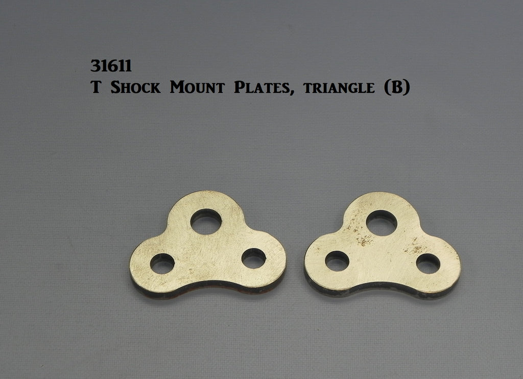 31611 T-Shock Mount Plates, Triangle style – California Custom Roadsters