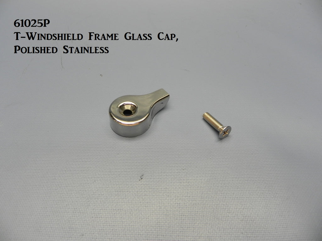61025P T-Windshield Frame Glass Cap, Polished Stainless, each ...