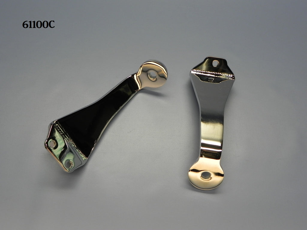 61100C T-Headlight Stands, Chrome, bolt-on – California Custom Roadsters