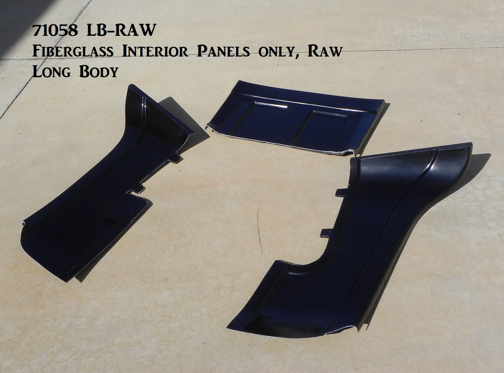 71058 LB-RAW Fiberglass Interior Panels Only, Raw (CCR Extended Body ...