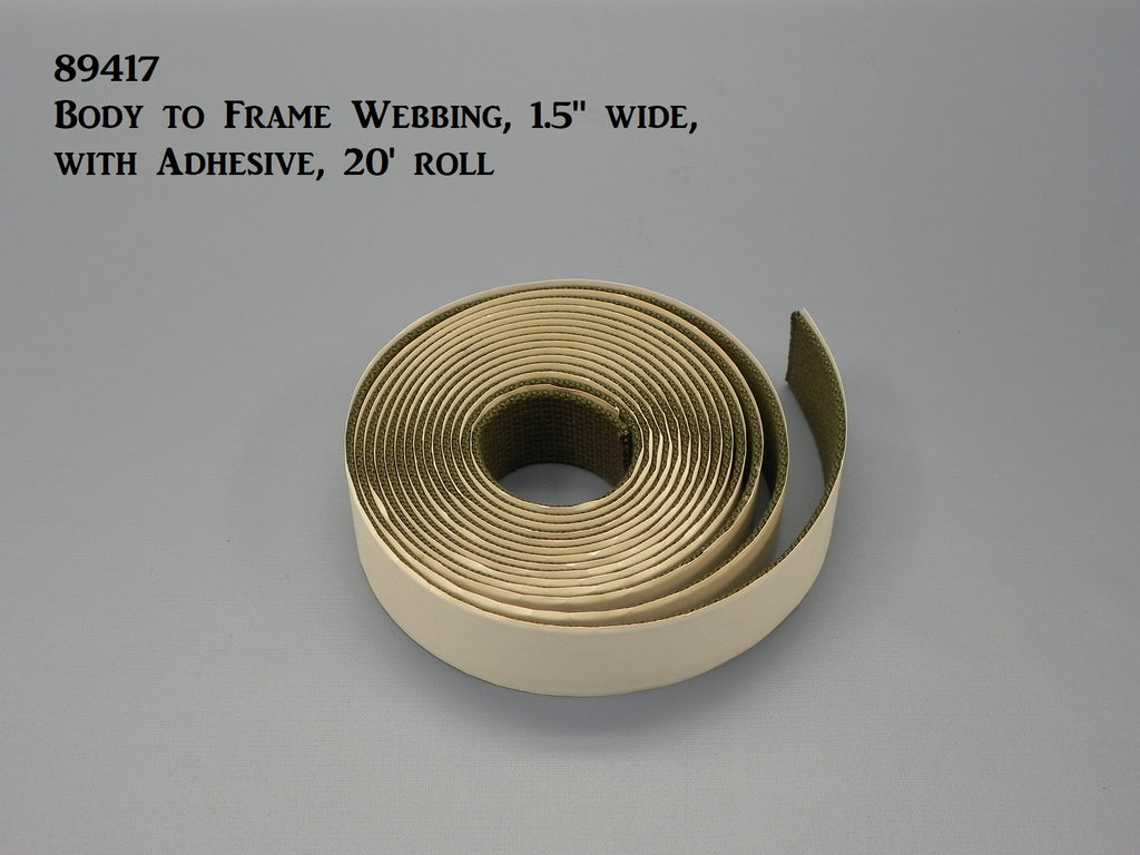 89417 Body to Frame Webbing with Adhesive, 1.5" wide, 20' roll ...