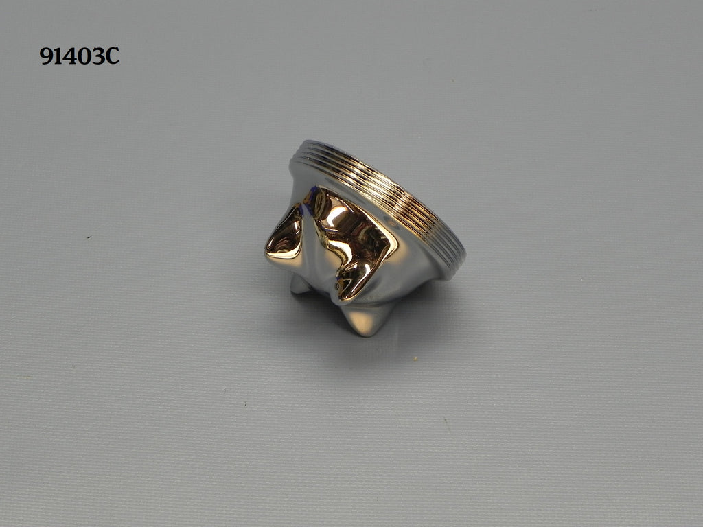 91403C Radiator Cap, Chrome, Low Finned Style – California Custom Roadsters