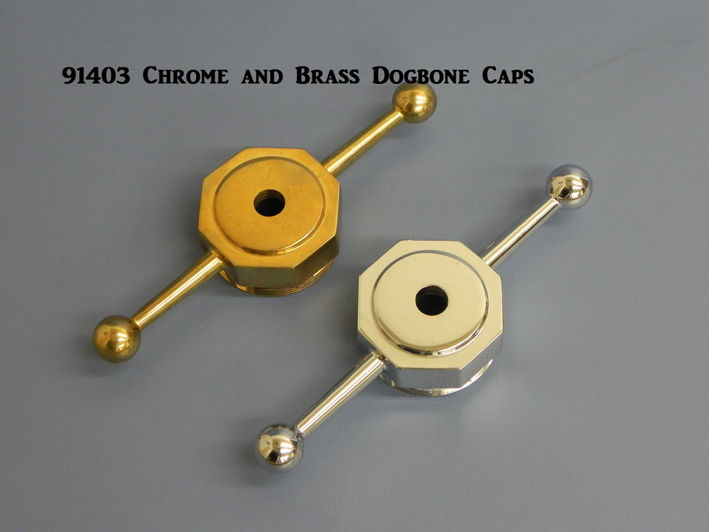 91407P Radiator Cap, Dog Bone Style, Polished Brass with Hole ...