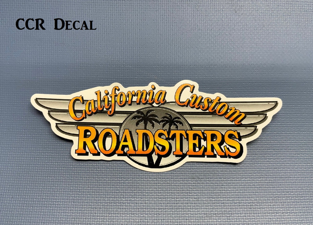 19320 CCR Wings Logo Laminated Decals (qty 2) – California Custom Roadsters