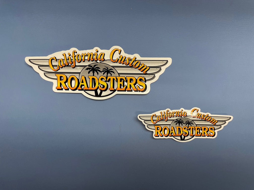19320 CCR Wings Logo Laminated Decals (qty 2) – California Custom Roadsters